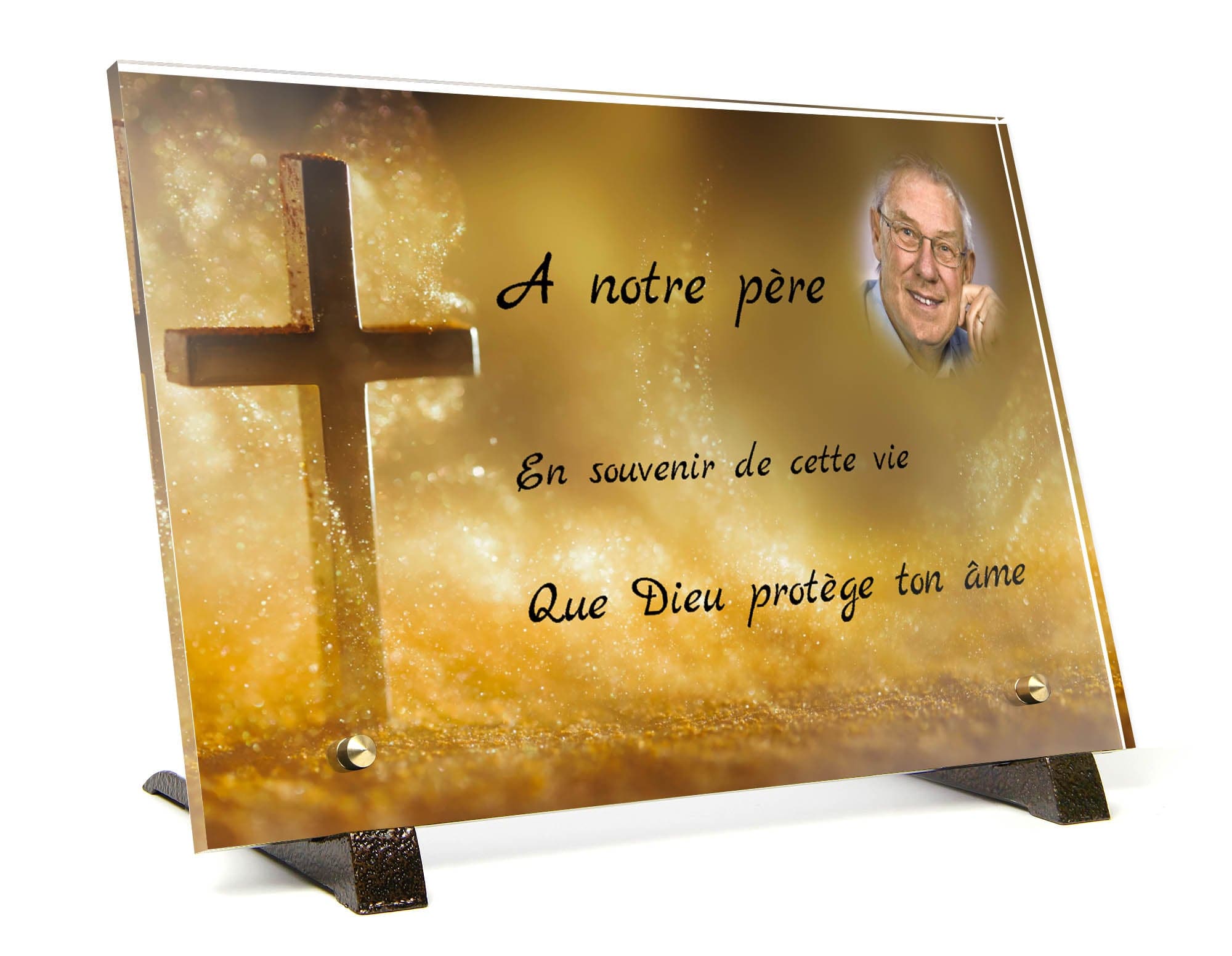 Plaque Funéraire Croix | Belle Plaque Funéraire
