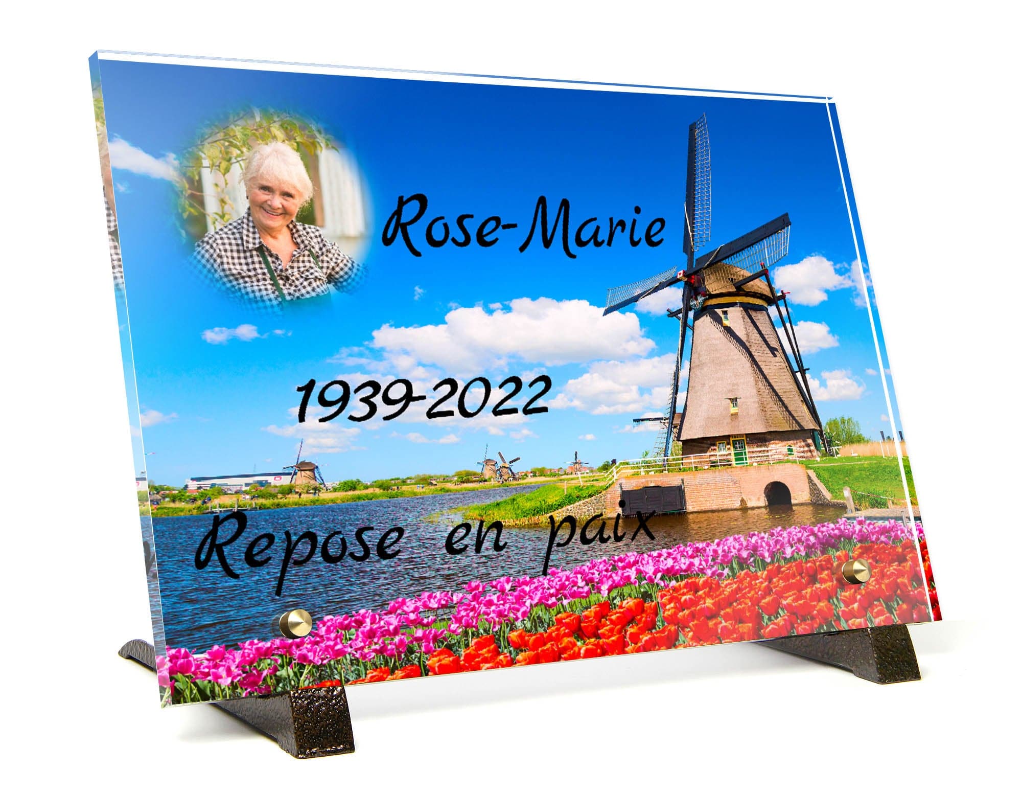 Plaque Funéraire Plexiglas Moulin – Belle Plaque Funéraire