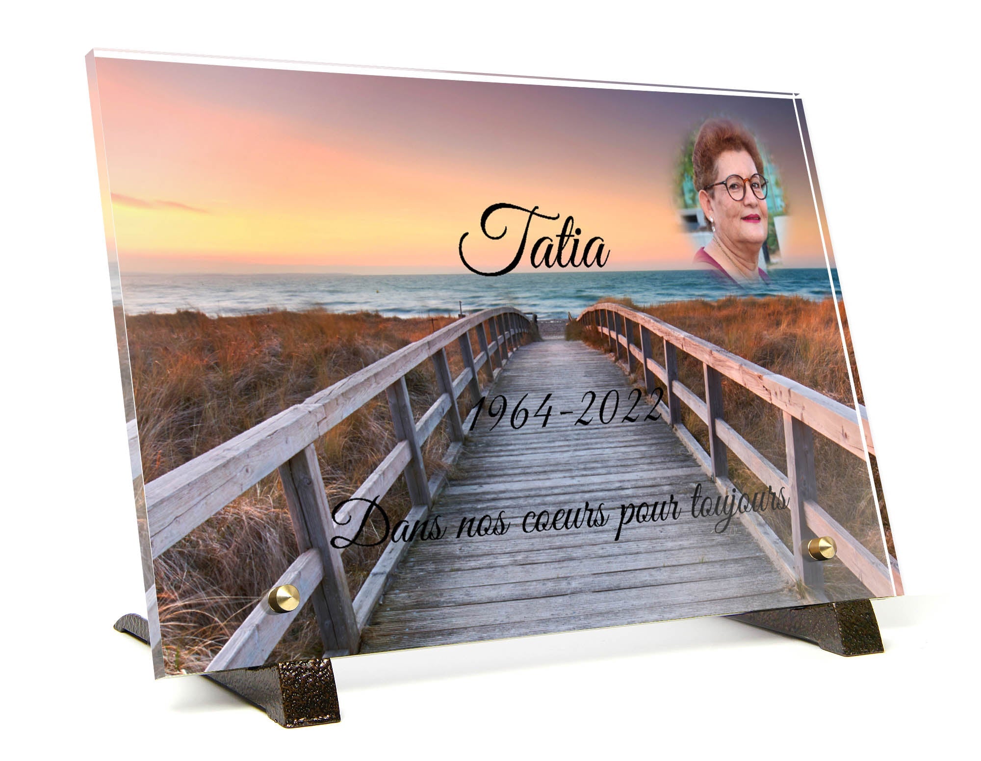 Plaque Funéraire Plexiglas Pont – Belle Plaque Funéraire
