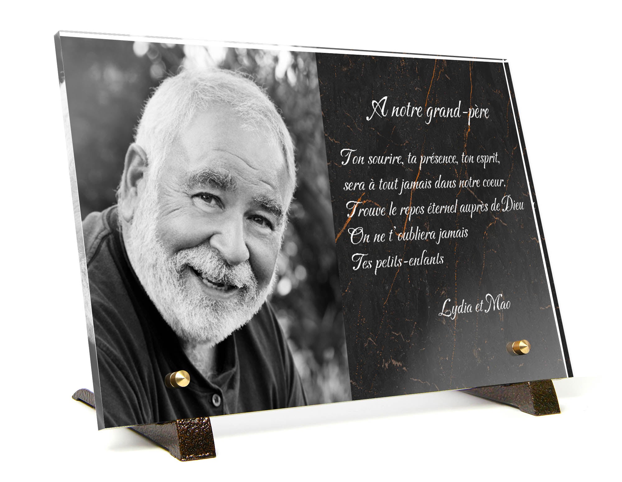 Plaque Funéraire Portrait | Belle Plaque Funéraire