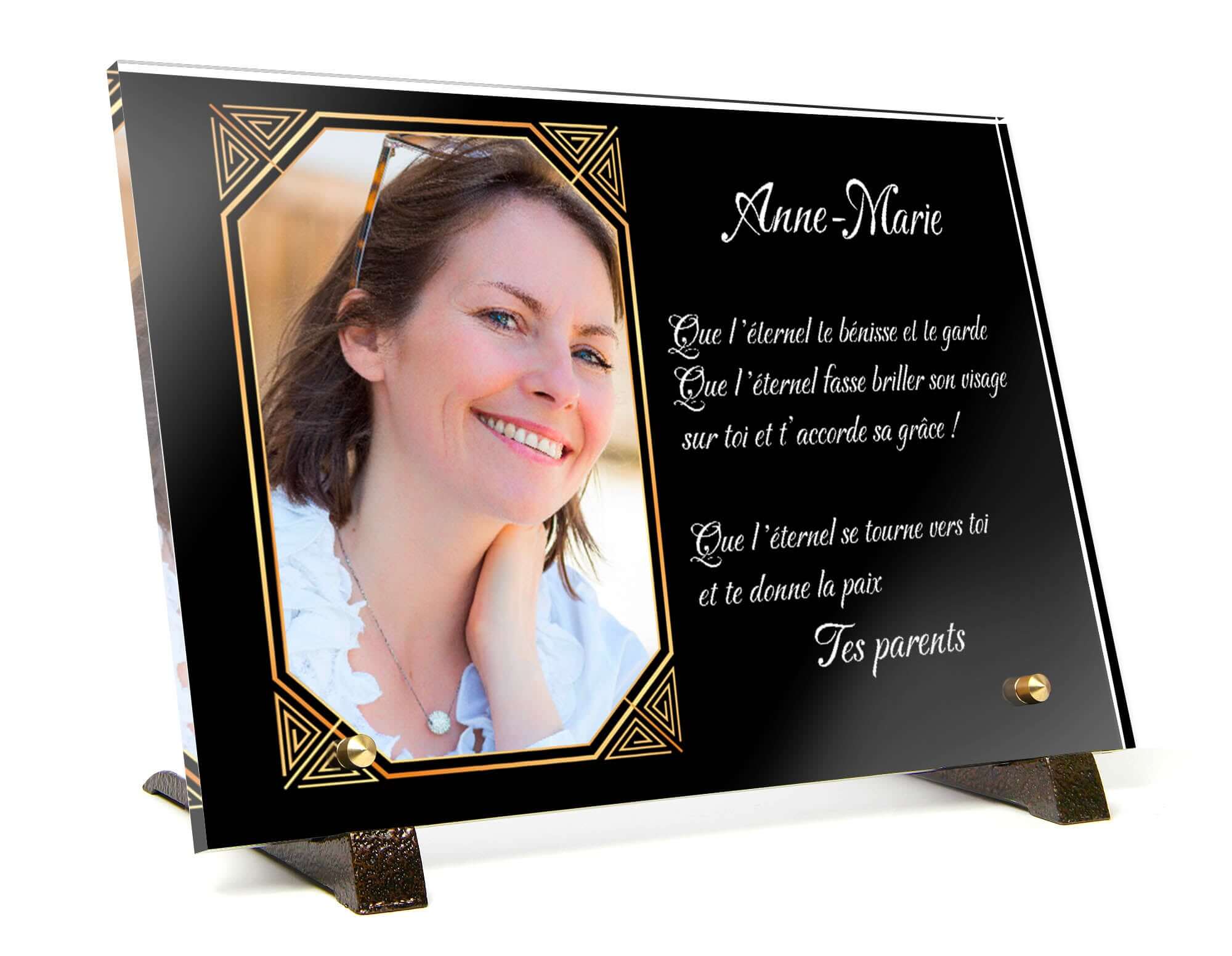 Plaque Funéraire Plexiglas Cadre 3 – Belle Plaque Funéraire
