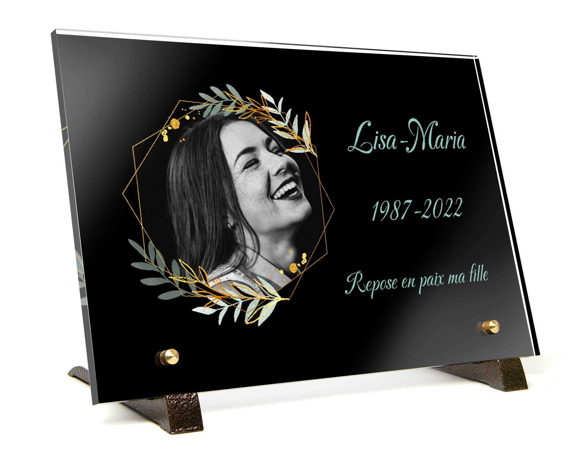 Plaque Funéraire Plexiglas Couronne – Belle Plaque Funéraire